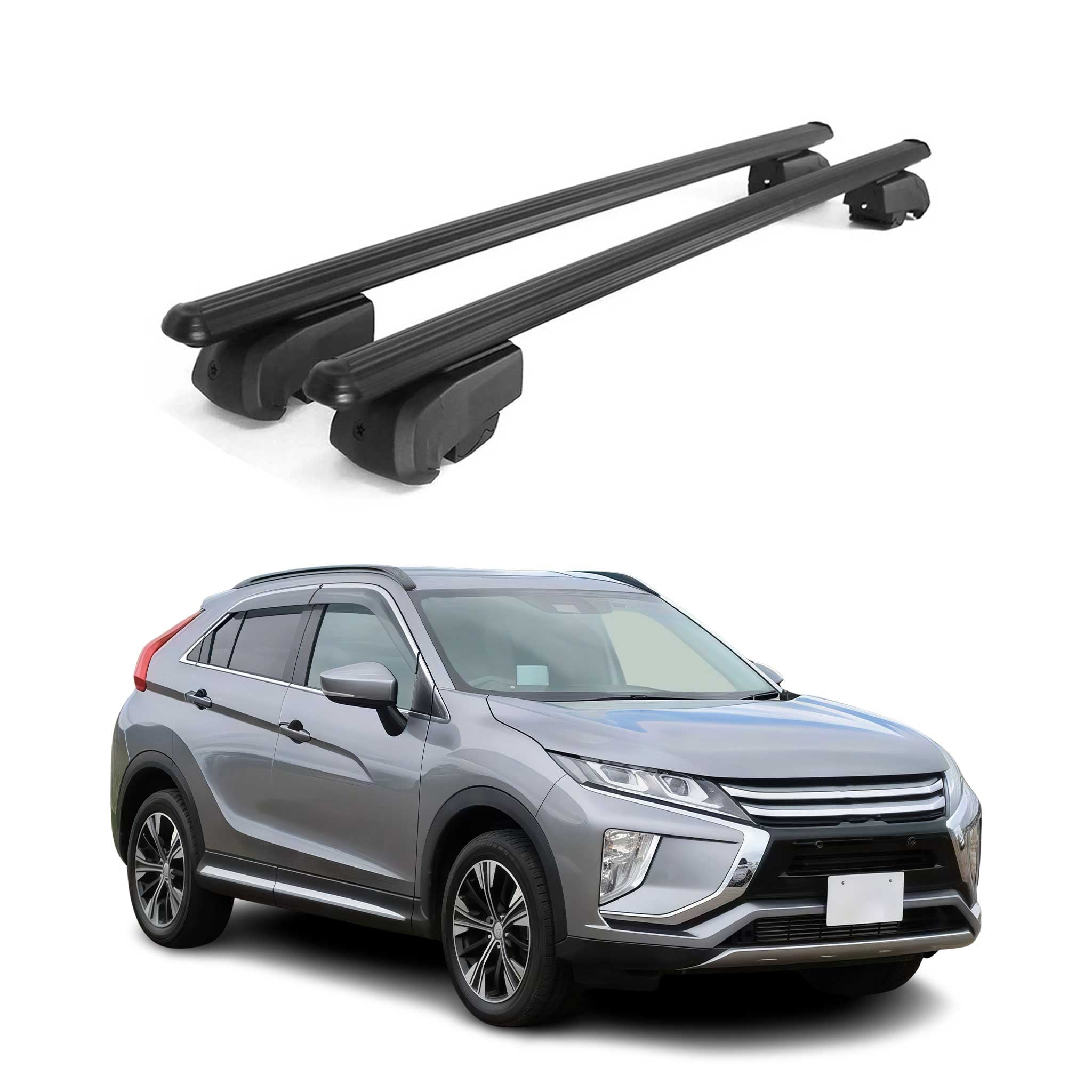 Lockable Roof Racks Cross Bars for Mitsubishi Eclipse Cross 2018-2024 ...