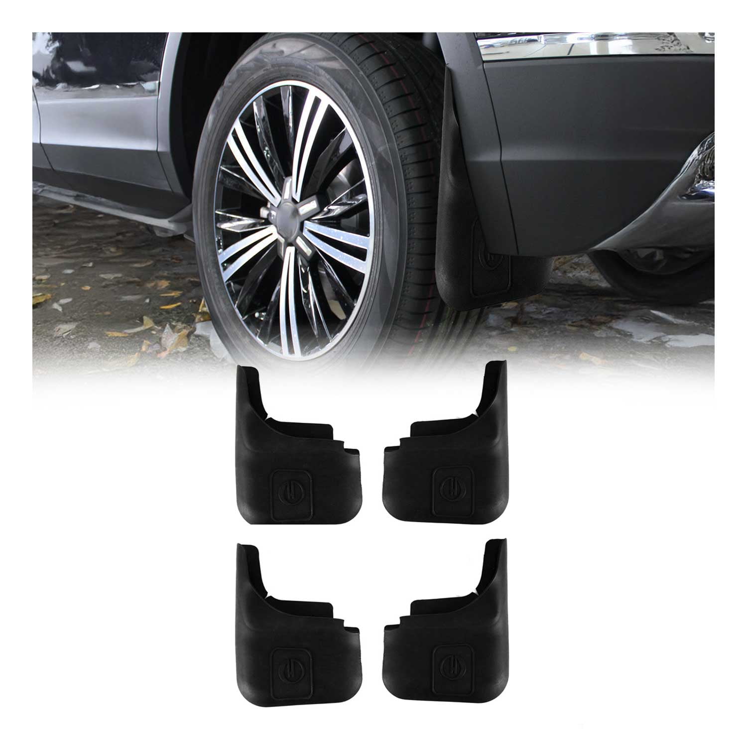OMAC Mud Guards Splash Mud Flaps for Chevrolet Trax 2013-2022 Black 4 ...