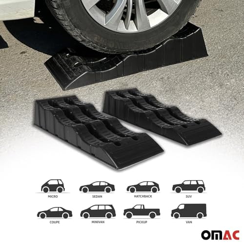 OMAC Multi-Level Ramps for RV Trailer Camper Car Wheel Chocks ...