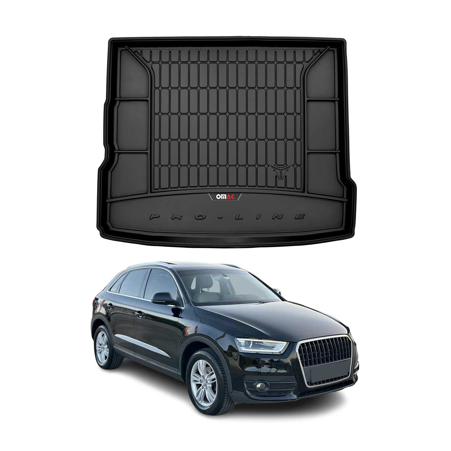 OMAC Premium Cargo Mats Liner for Audi Q3 2013-2018 Upper Trunk All ...