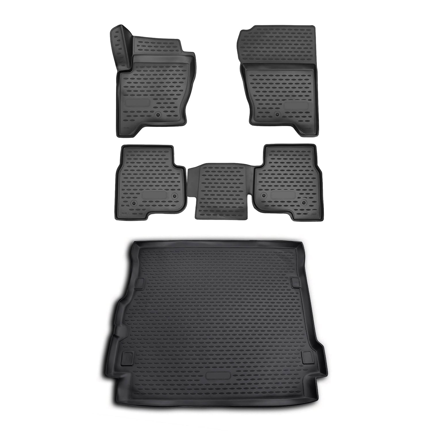 OMAC Premium Floor Mats & Cargo Liners for Land Rover LR4 2010-2016 TPE ...