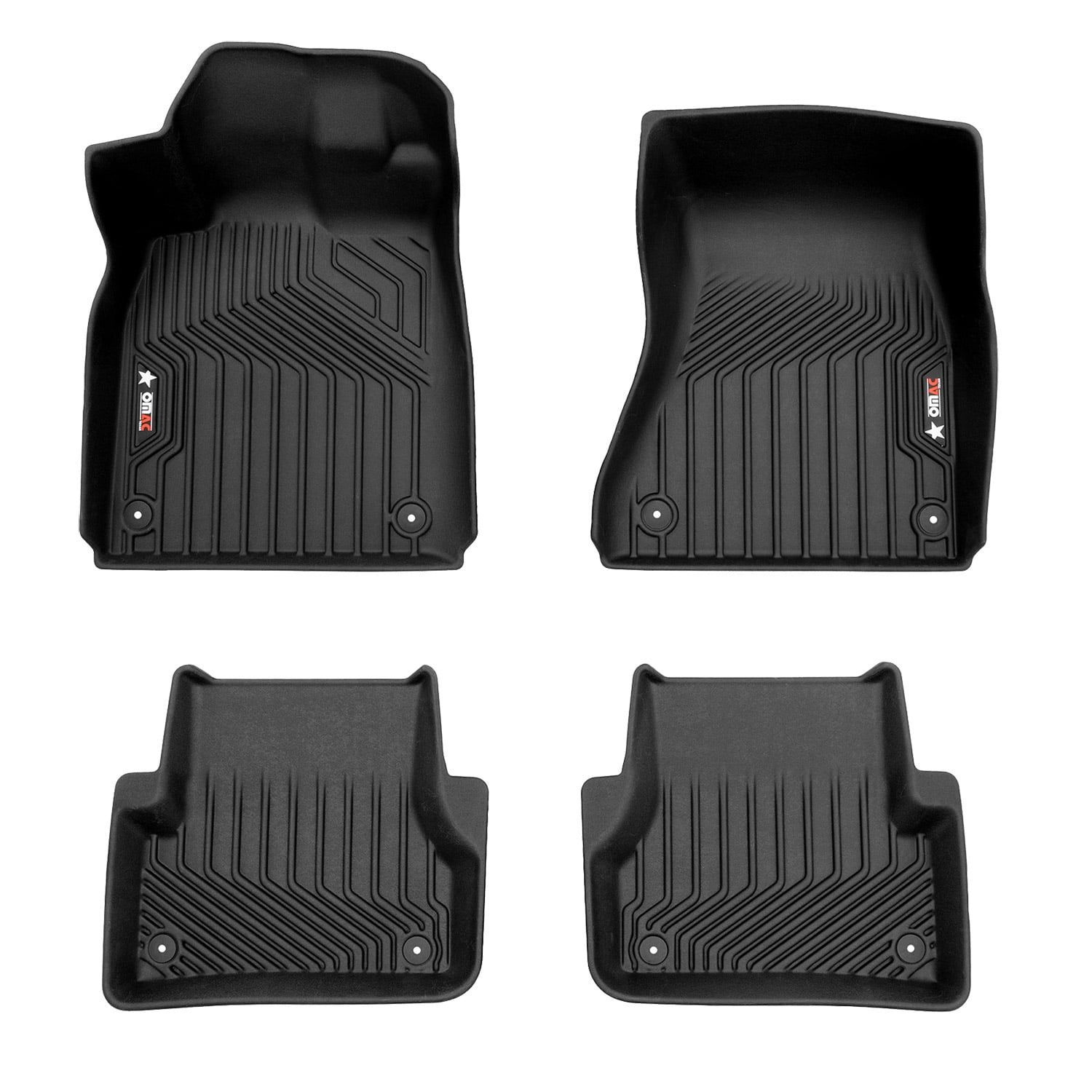 OMAC Premium Floor Mats Liners for Audi A6 A7 S6 2012-2018 Heavy Duty Black 4Pcs - Walmart.com
