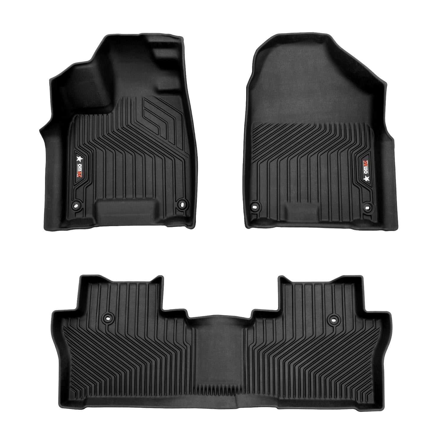 OMAC Premium Floor Mats Liners for Honda Passport 2019-2024 Heavy Duty ...