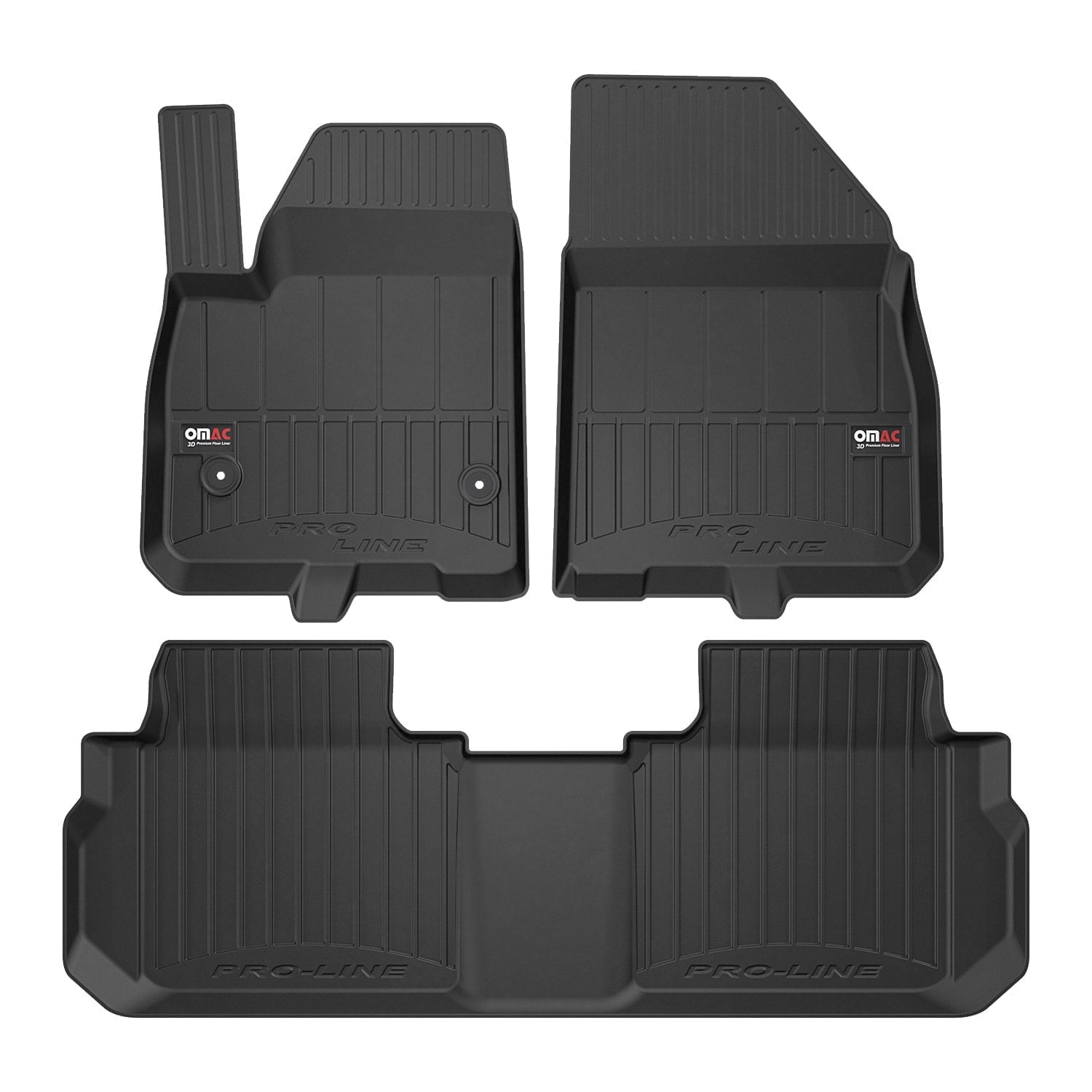OMAC All-Weather Heavy Duty TPE Floor Mats for Cadillac XT5 2017-2025 3 ...