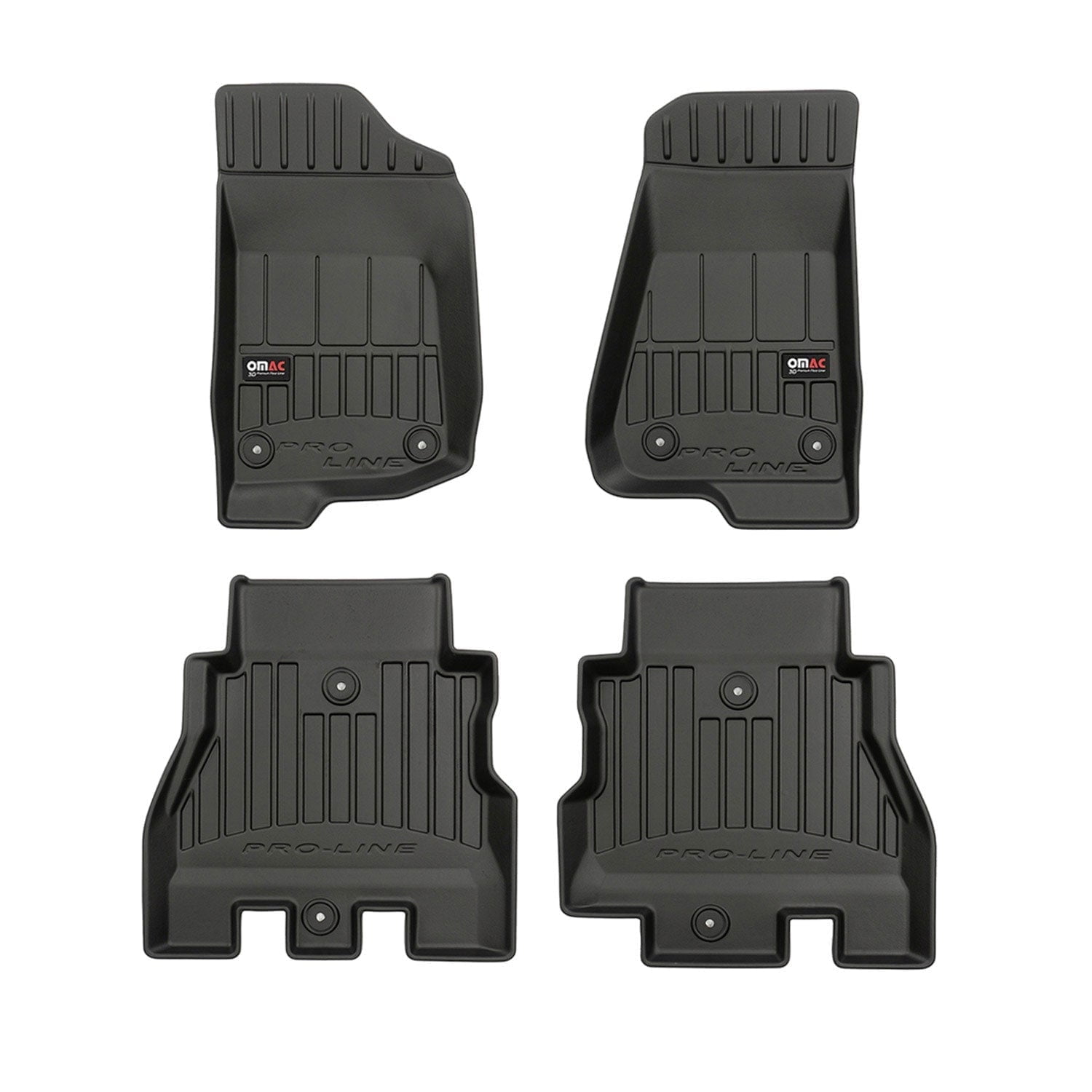 OMAC Premium Floor Mats for Jeep Wrangler 2018-2022 All-Weather Heavy ...