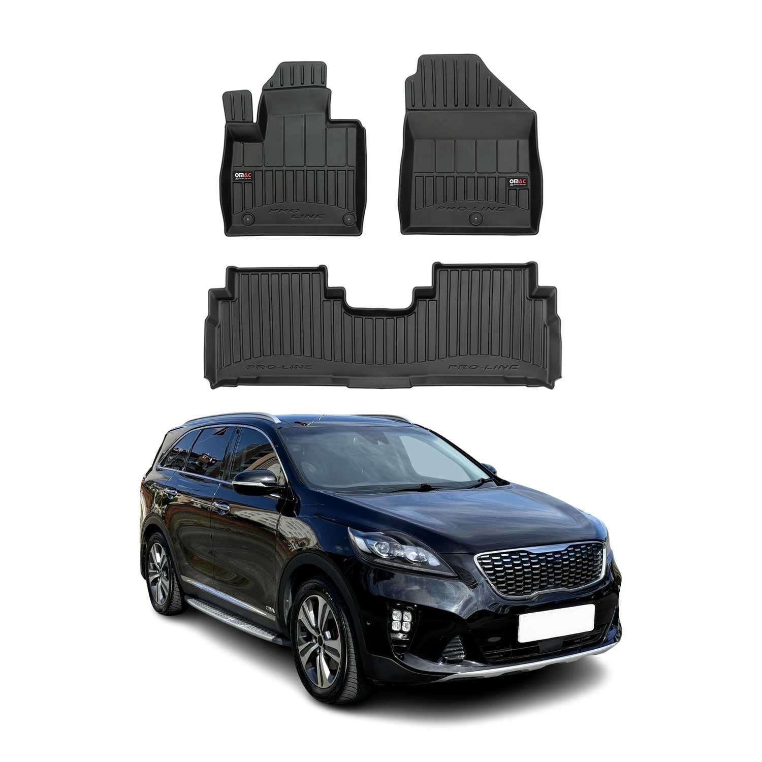 OMAC Premium Floor Mats for Kia Sorento 2016-2020 All-Weather Heavy ...