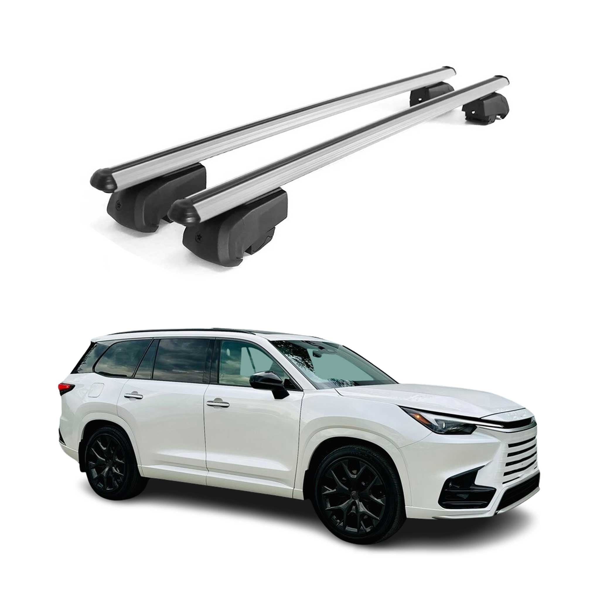 2024-2026 Lexus TX Roof Rack Cross Bars Luggage Carrier Alu Gray 2x ...