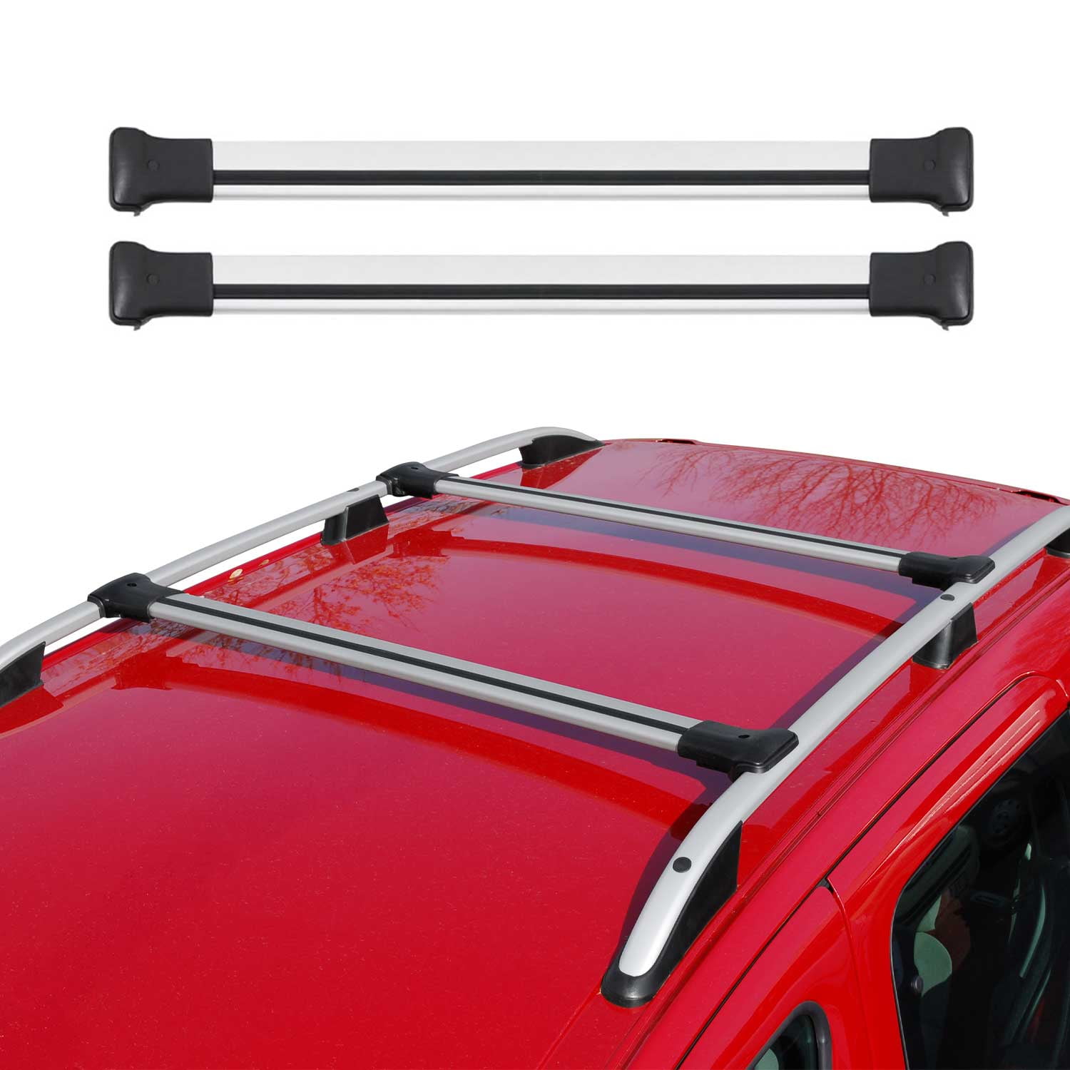 OMAC Roof Rack Cross Bars Luggage Carrier for VW Routan 2009-2014 Gray ...