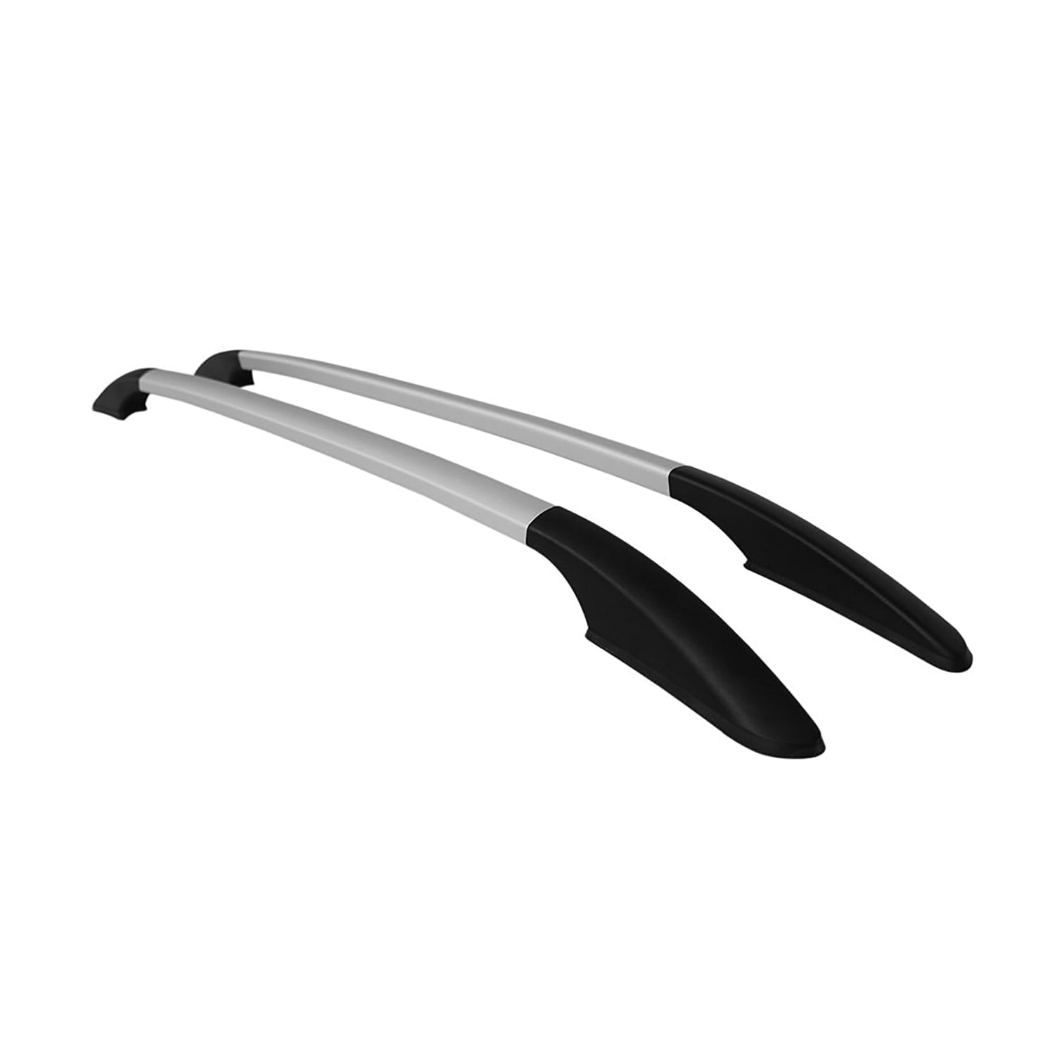 OMAC Roof Rack Side Rails Aluminium for Kia Soul 2010-2013 Gray 2 Pcs ...