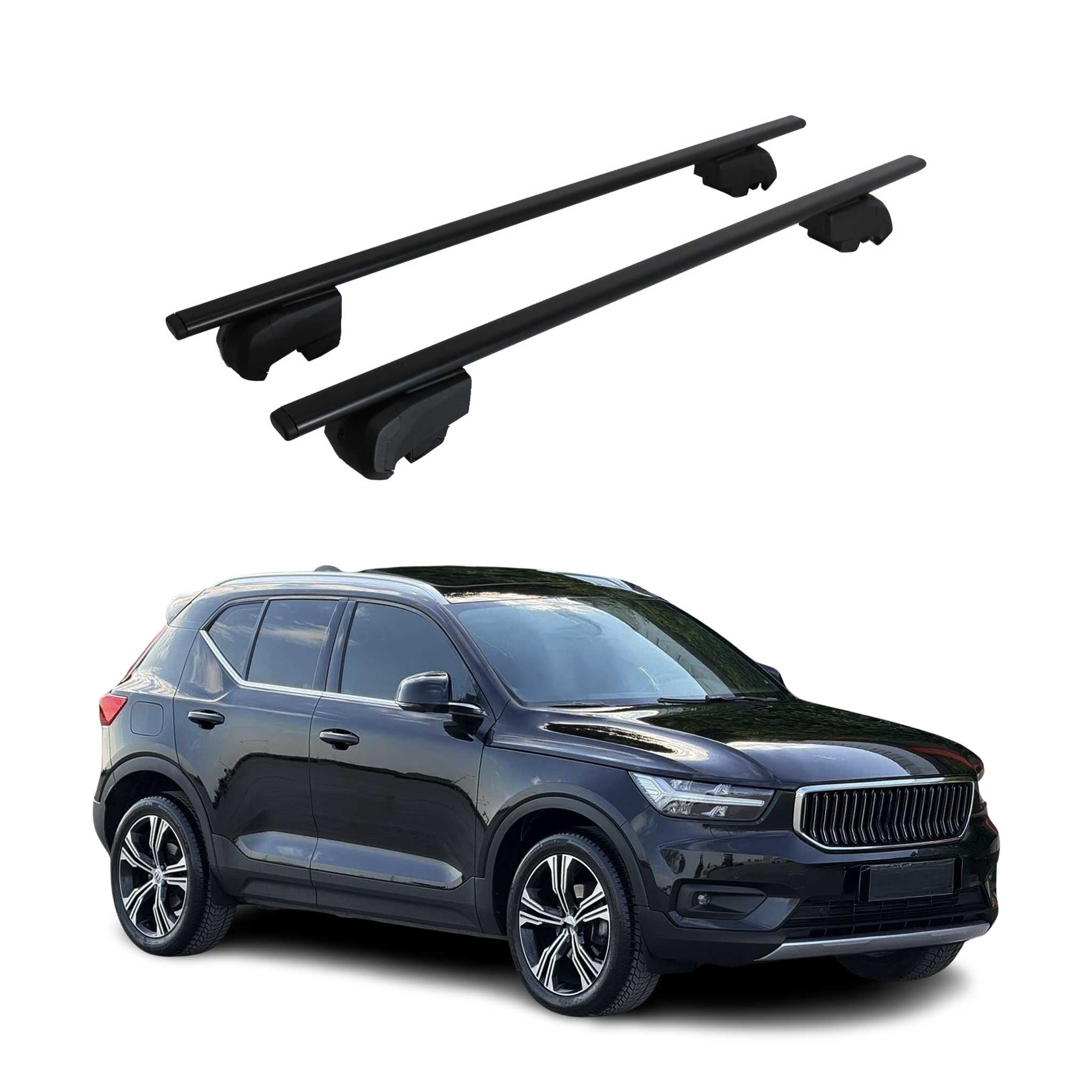 Roof Racks Luggage Carrier Cross Bars Iron for Volvo XC40 2019-2024 ...