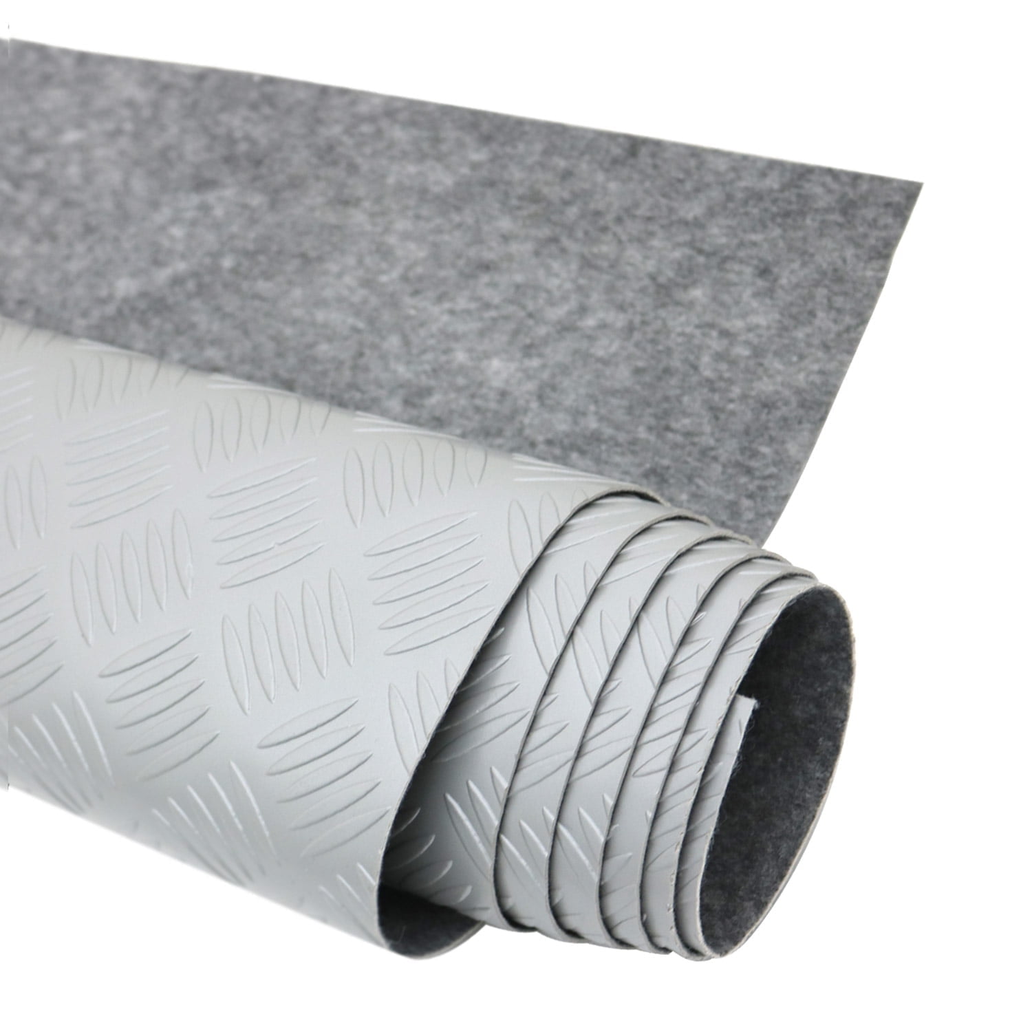 OMAC Rubber Truck Bed Liner Trunk Mat Floor Liner Alu. Look Chequered ...