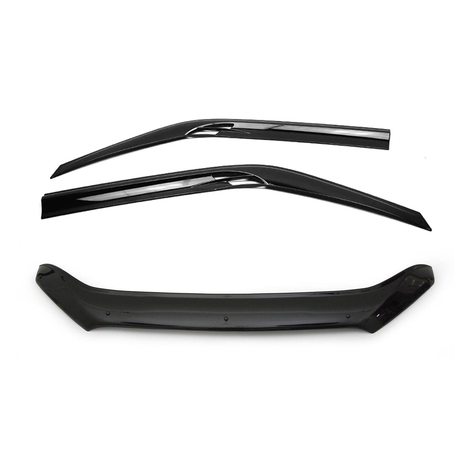 OMAC Set Bug Shield Deflector & Window Visor for Mercedes Sprinter W906 ...