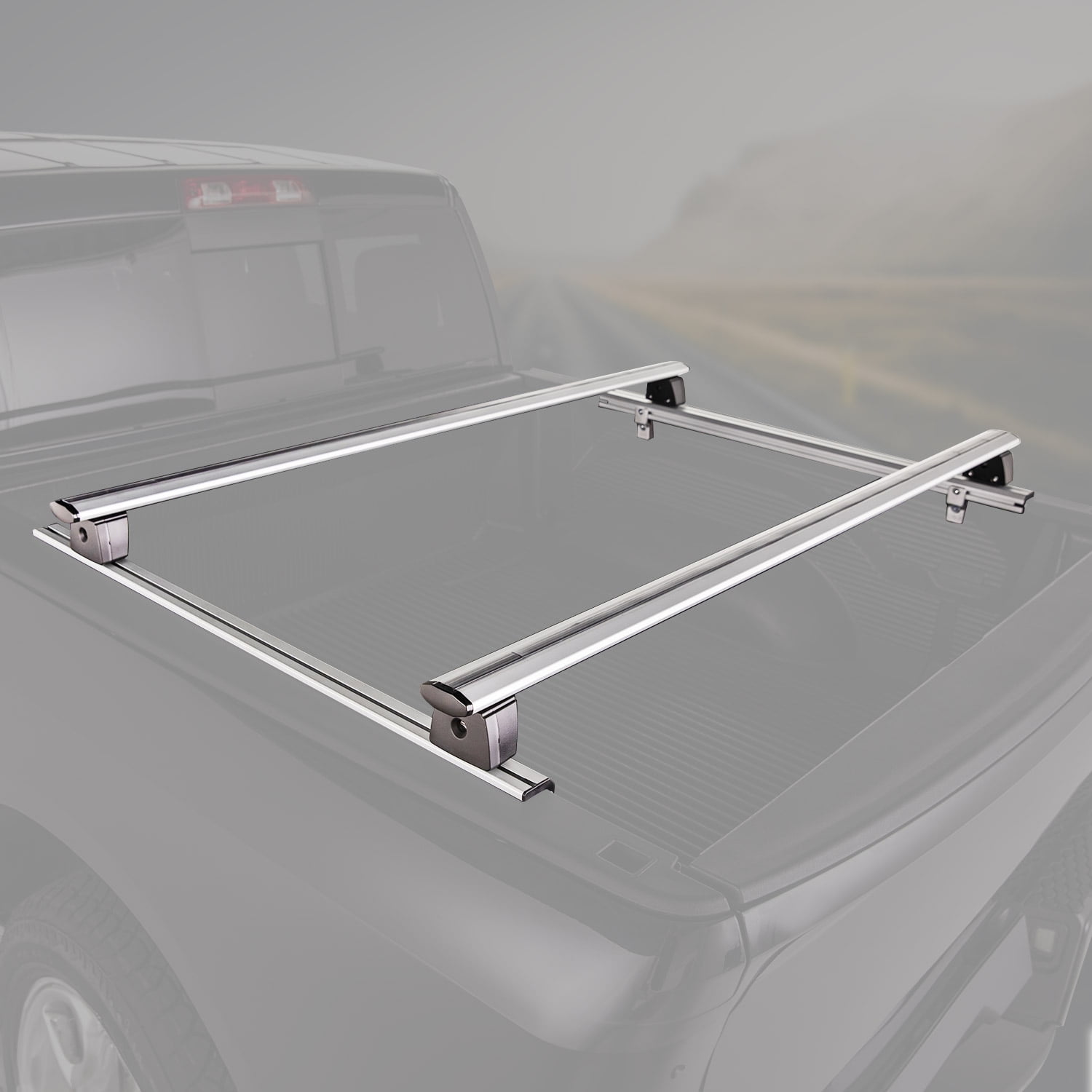OMAC Truck Bed Rack System for GMC Canyon Alu Pick Up Sliding Rack 4Pcs ...
