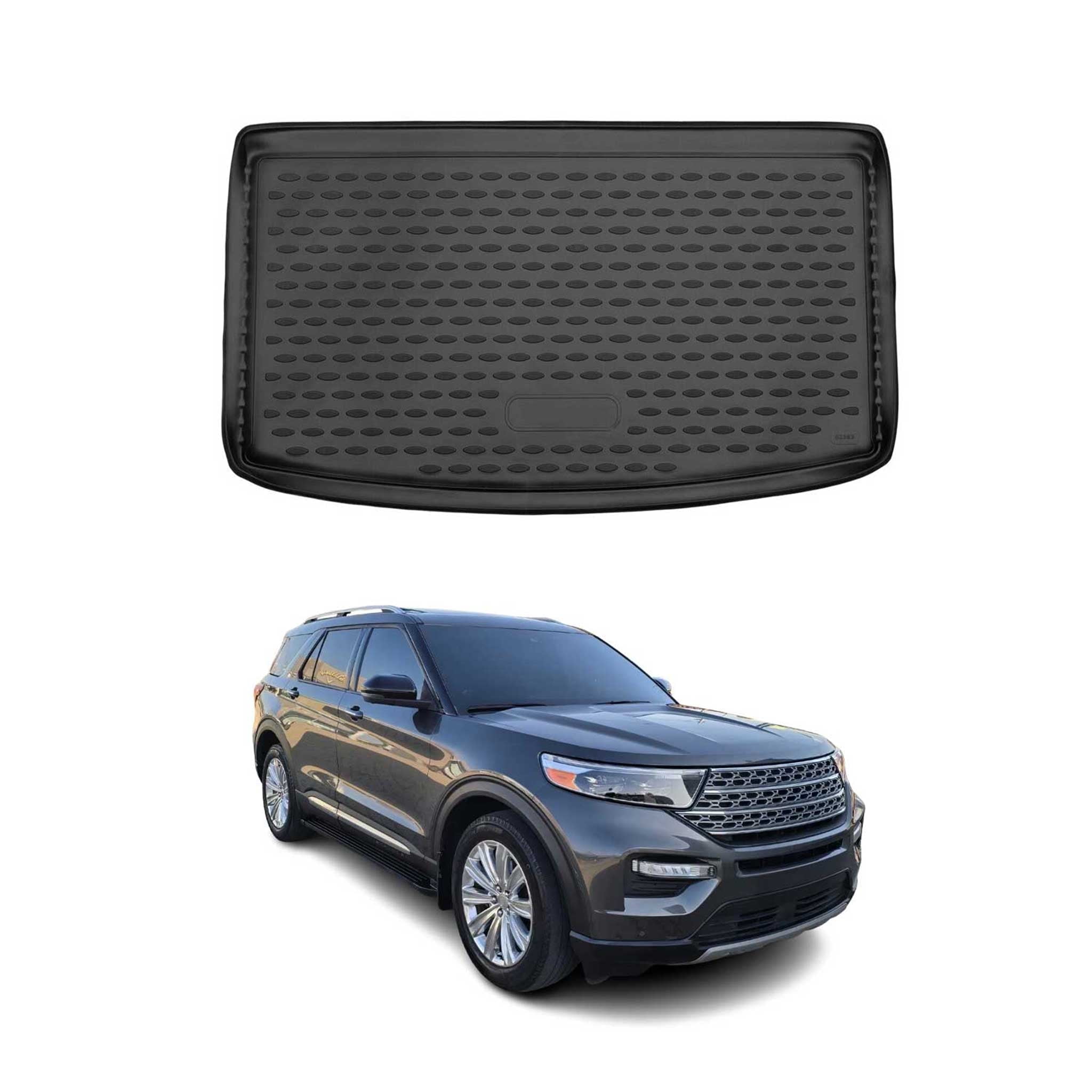 2020-2026 Ford Explorer Cargo Liner Trunk Mat All Weather 6 Seats Black ...