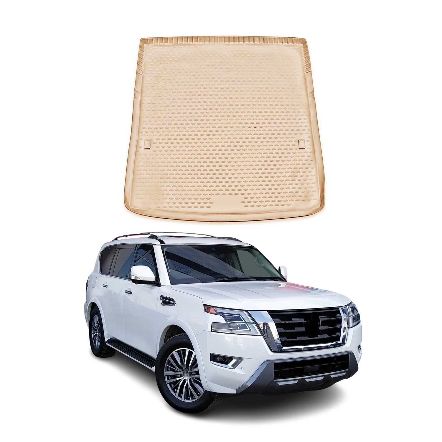 OMAC Cargo Mats Liner for Nissan Armada 2017-2024 Trunk Mat Waterproof ...