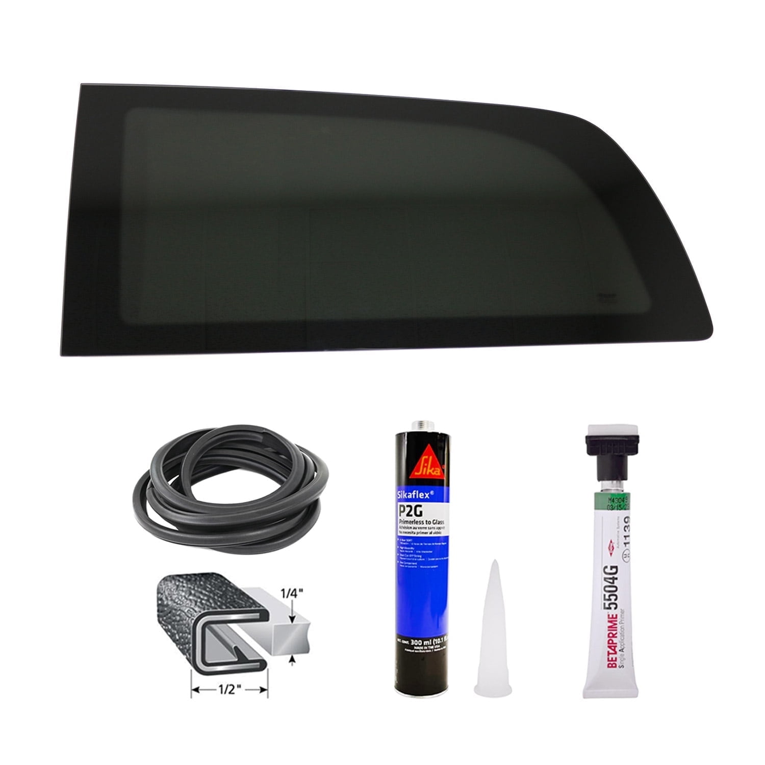 OMAC Window Glass Fit Kit For Mercedes Metris 2016-2024 Left Side Rear ...