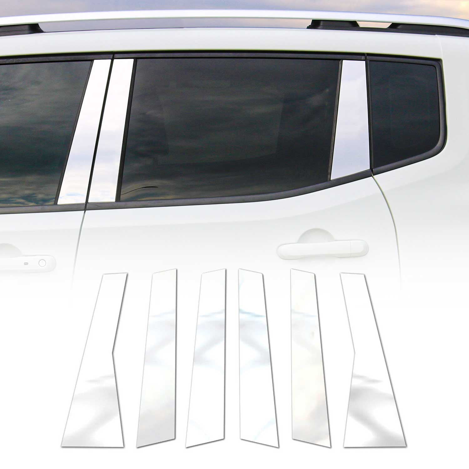 OMAC Window Pillar Posts Door Trim for Jeep Grand Cherokee 2011-14 ...