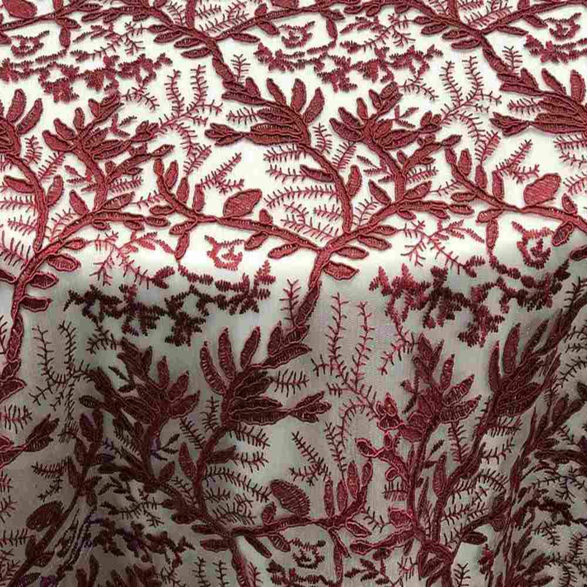 OMAHA Glitter Embroidered Mesh Fabric. Lace Netting Material 53 Inch in ...