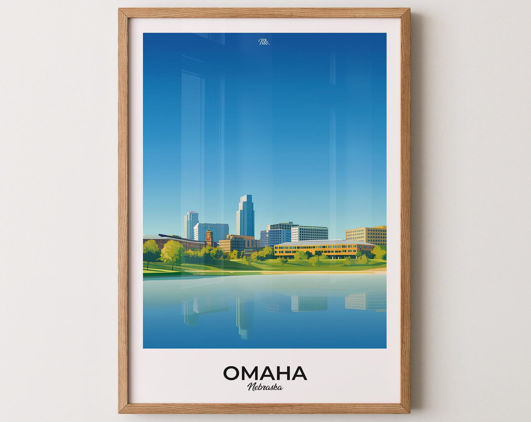 OMAHA Poster, Omaha Travel Poster, Omaha Art Print, Omaha Wall Art ...