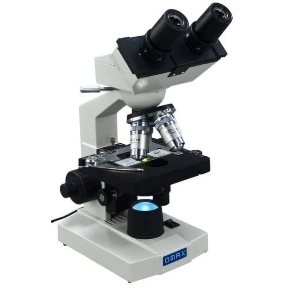 OMAX 40X-1000X Lab LED Binocular Compound Microscope with Double Layer ...