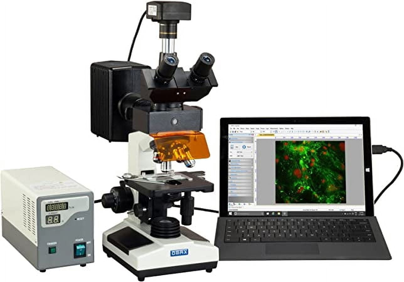 OMAX M837 EPI-Fluorescence Biological Lab Trinocular Compound ...