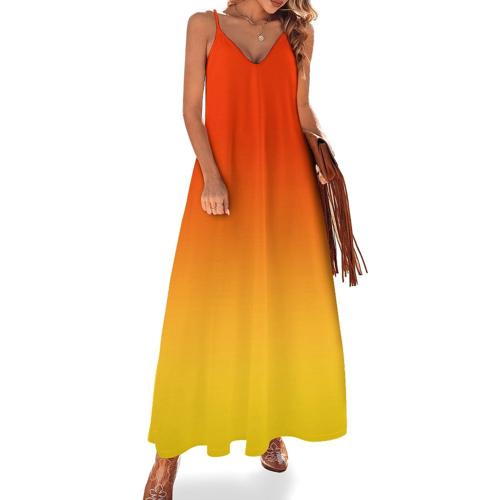 OMBRE GRADIENT ORANGE RED AND YELLOW ONE OF 100 CHIC OMBRE 2 TONE ...