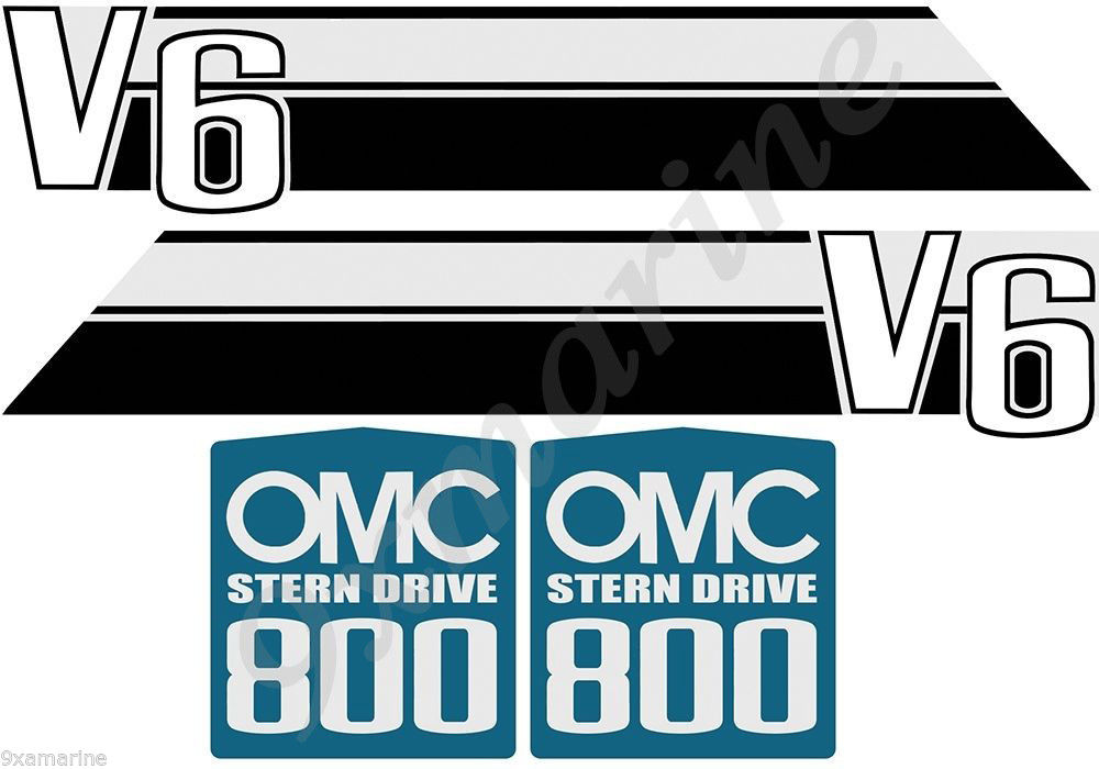 OMC 800 Stringer Stern Drive Sticker Set - Walmart.com