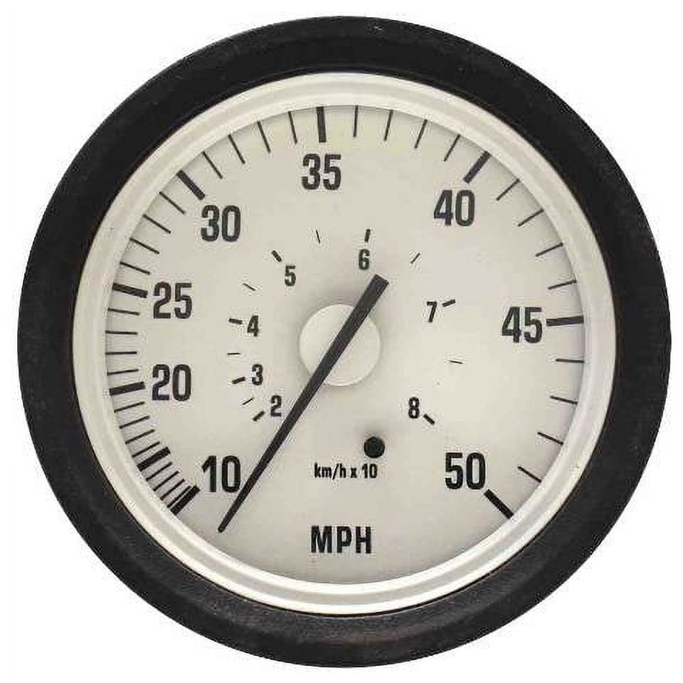 OMC Boat Speedometer Gauge 175609 | 3 1/4 Inch Black / White 50 MPH ...