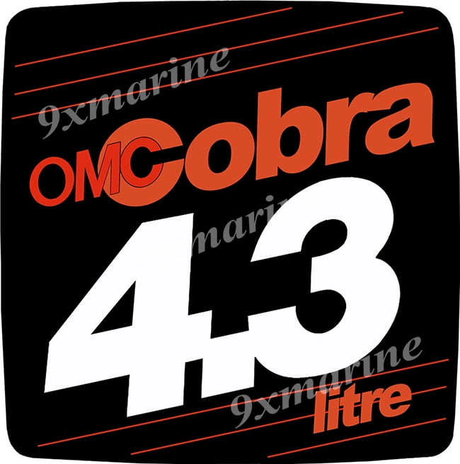 OMC Cobra Flame Arrestor Sticker 4.3 litre - Walmart.com