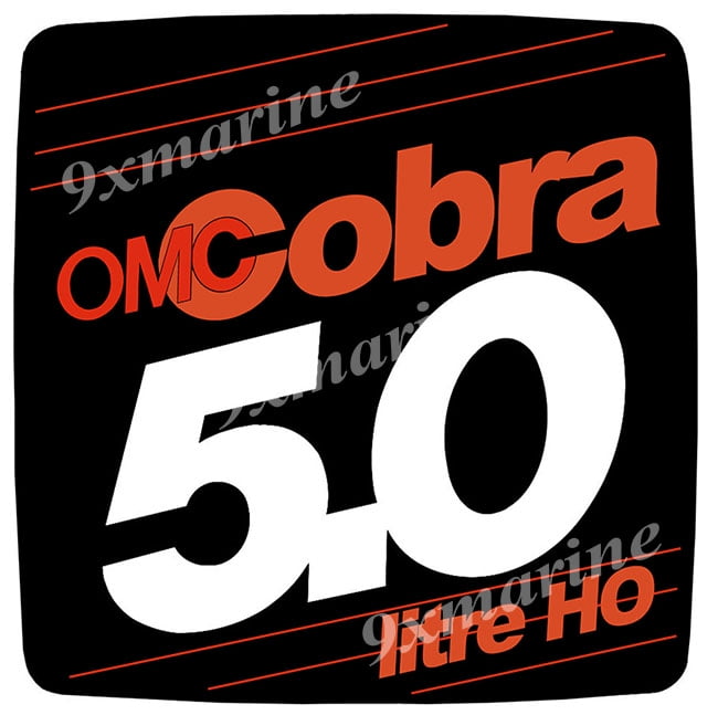 OMC Cobra Flame Arrestor Sticker 5.0 litre HO - Walmart.com