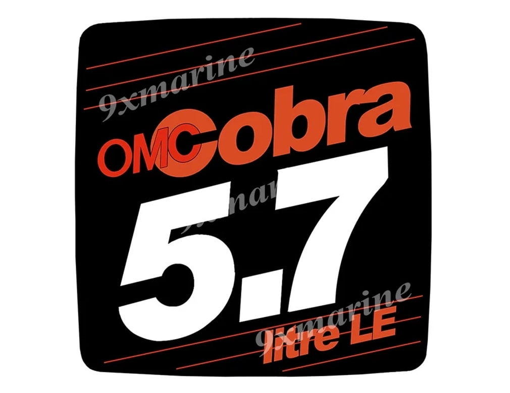 OMC Cobra Flame Arrestor Sticker 5.7 litre LE - Walmart.com