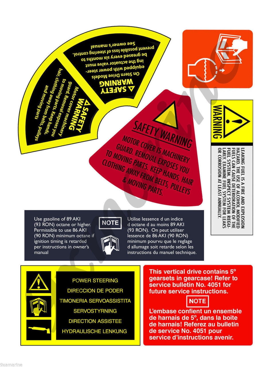 OMC Cobra and King Cobra Remastered Flame Arrestor Warning Sign ...