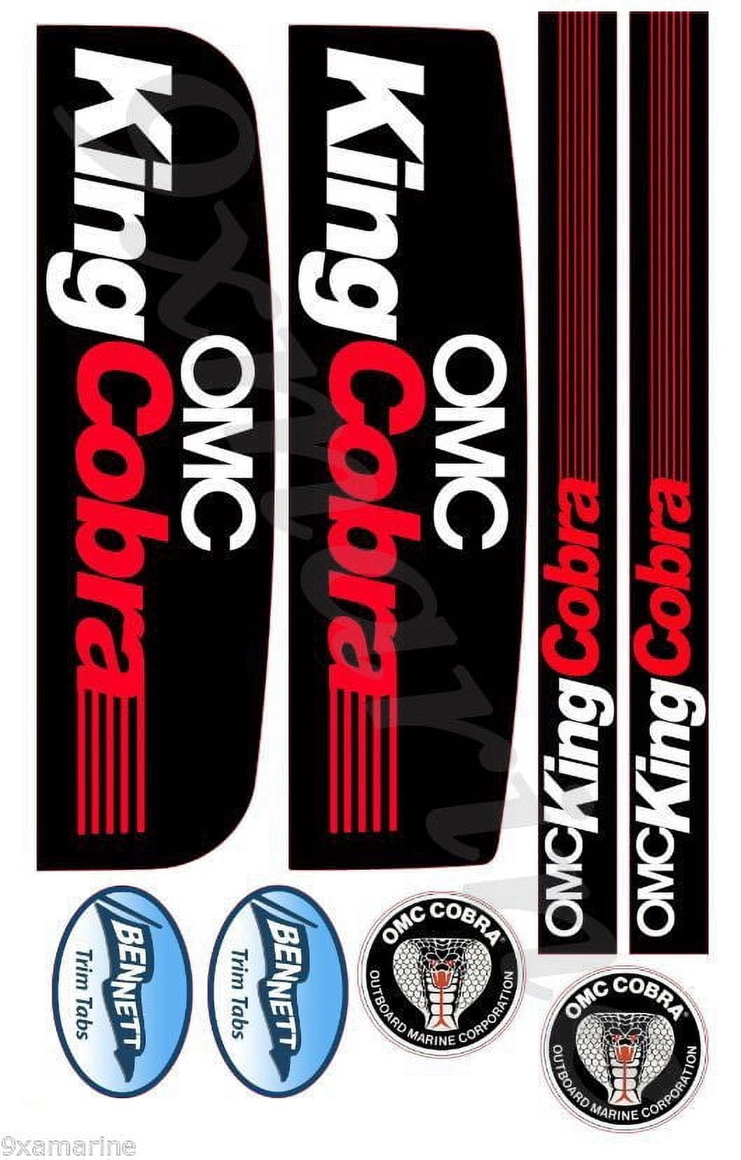 OMC King Cobra Outdrive Sticker Kit - Walmart.com