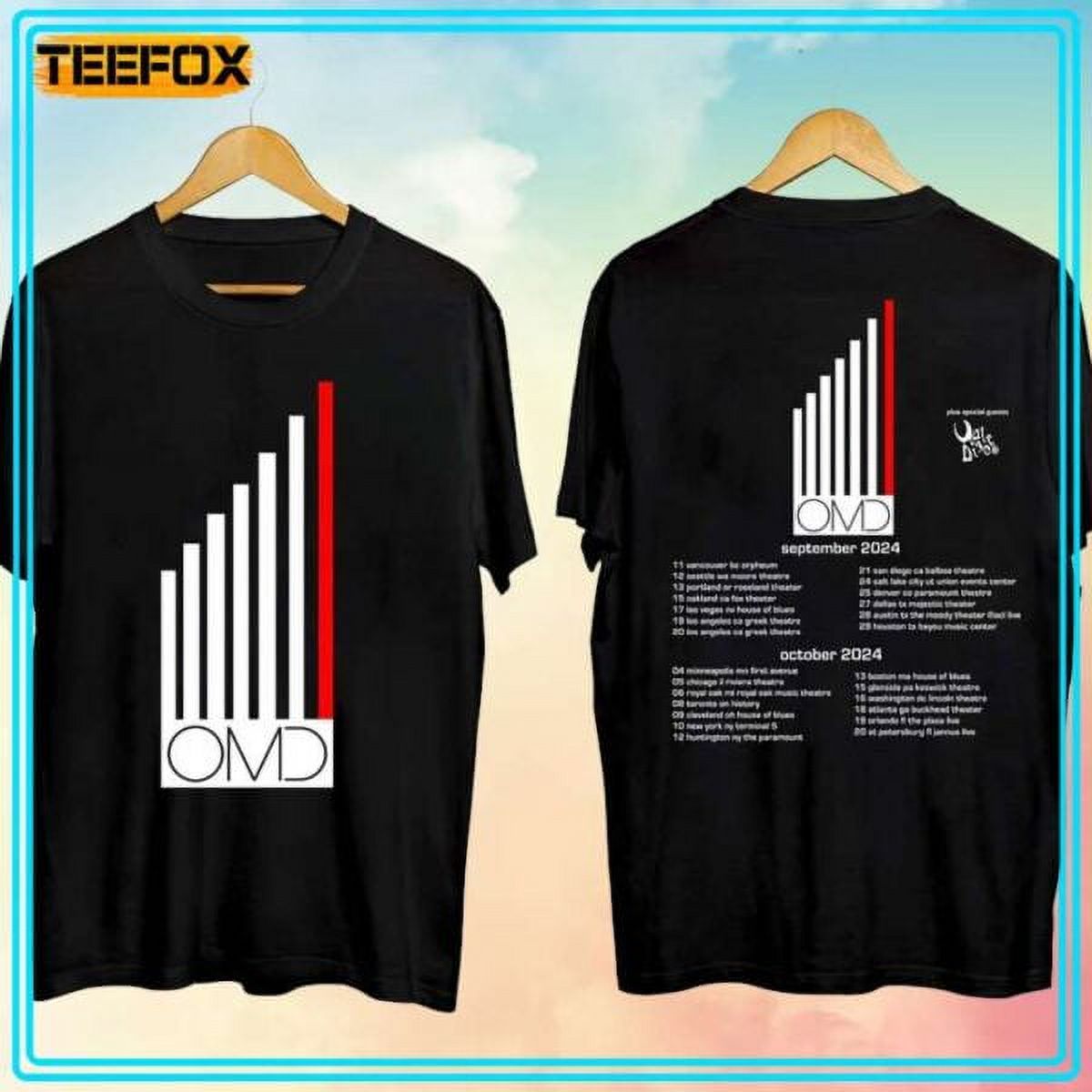 OMD – North American Bauhaus Staircase Tour 2024 Concert T-Shirt ...