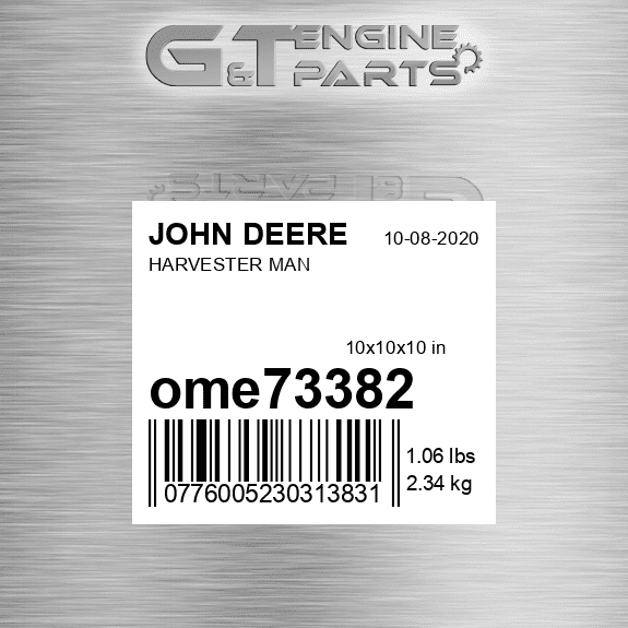 OME73382 HARVESTER MAN fits JOHN DEERE (New OEM) - Walmart.com