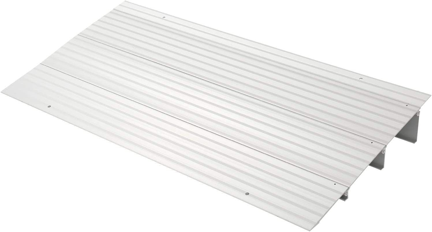 OMECAL Portable 3" Rise Threshold Ramp for Wheelchairs, Aluminum Alloy ...