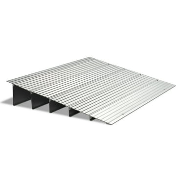 Silver Spring Aluminum Adjustable Wheelchair Threshold Ramp - 6in High ...