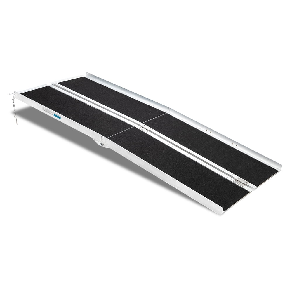 OMECAL 8' Wheelchair Ramp, 8ft Portable Aluminum Mobility Ramp ...