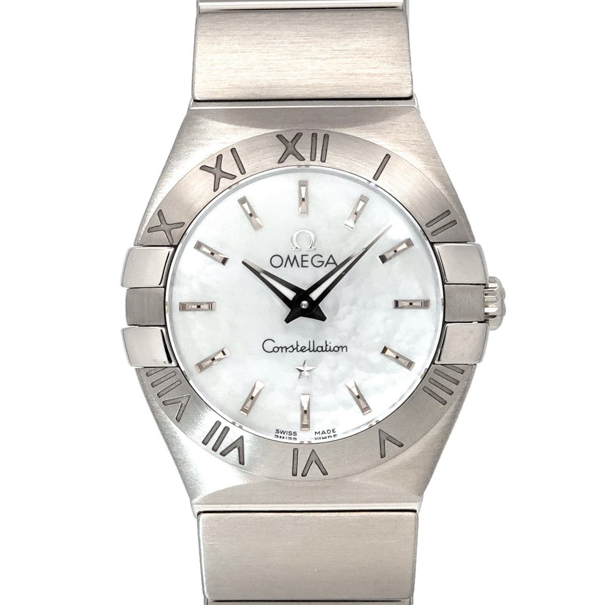 Pre-Owned OMEGA Constellation 123 10 24 60 05 001 Ladies' Watch White ...