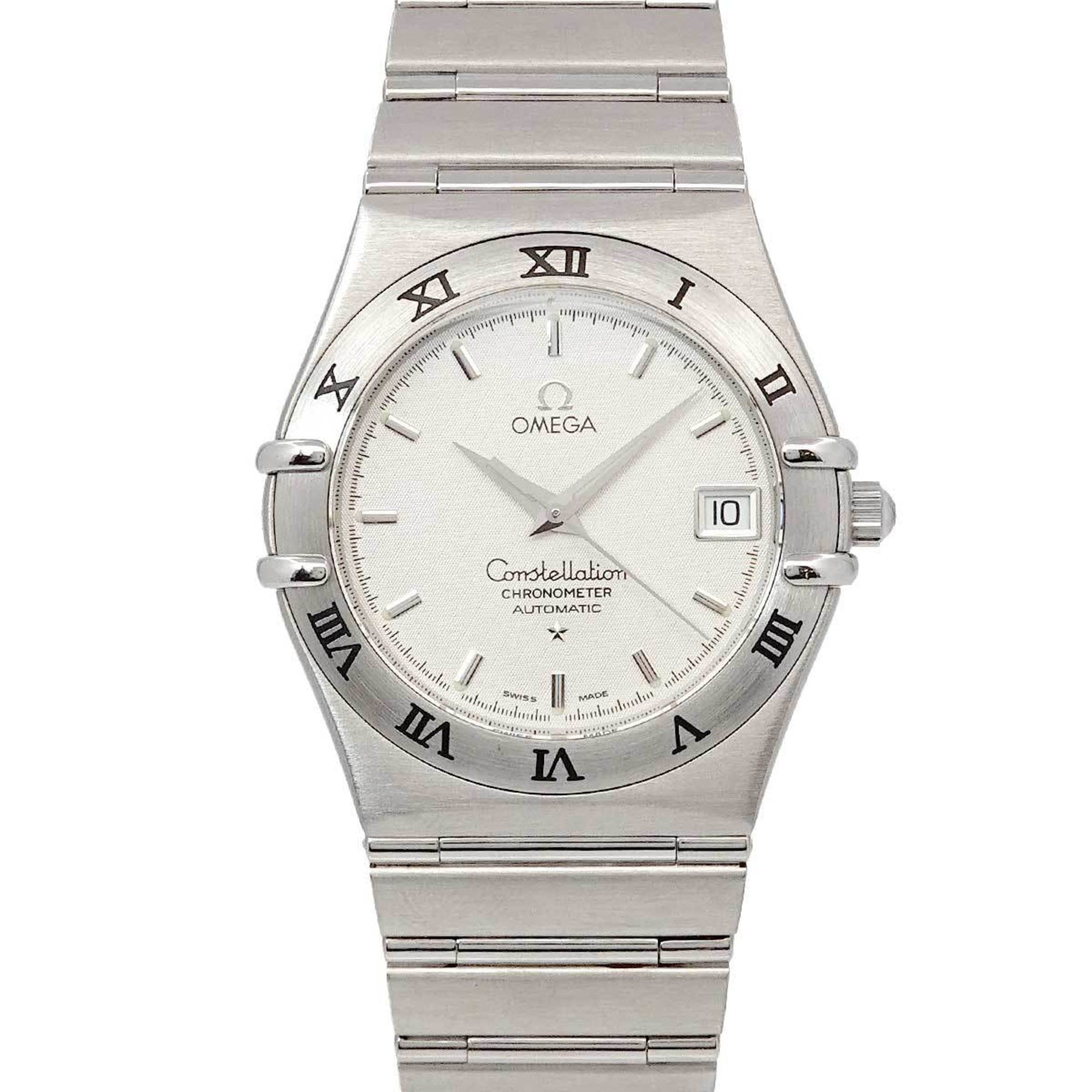 Pre-Owned OMEGA Constellation 1502 30 Men's Watch Date Silver Automatic ...