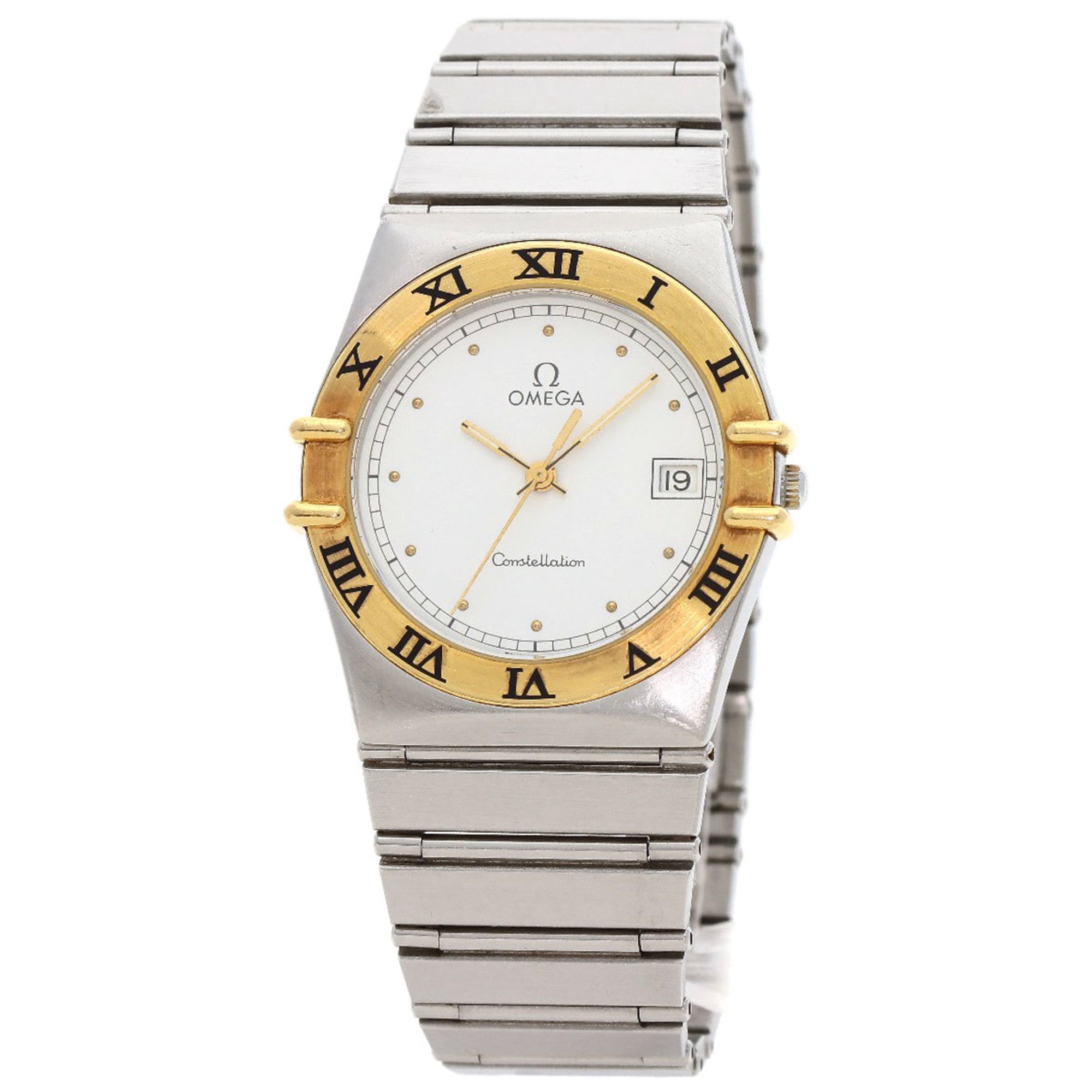 Pre-Owned OMEGA Constellation Flat Bezel Watch Stainless Steel SS K18YG Men's (Fair) - Walmart.com