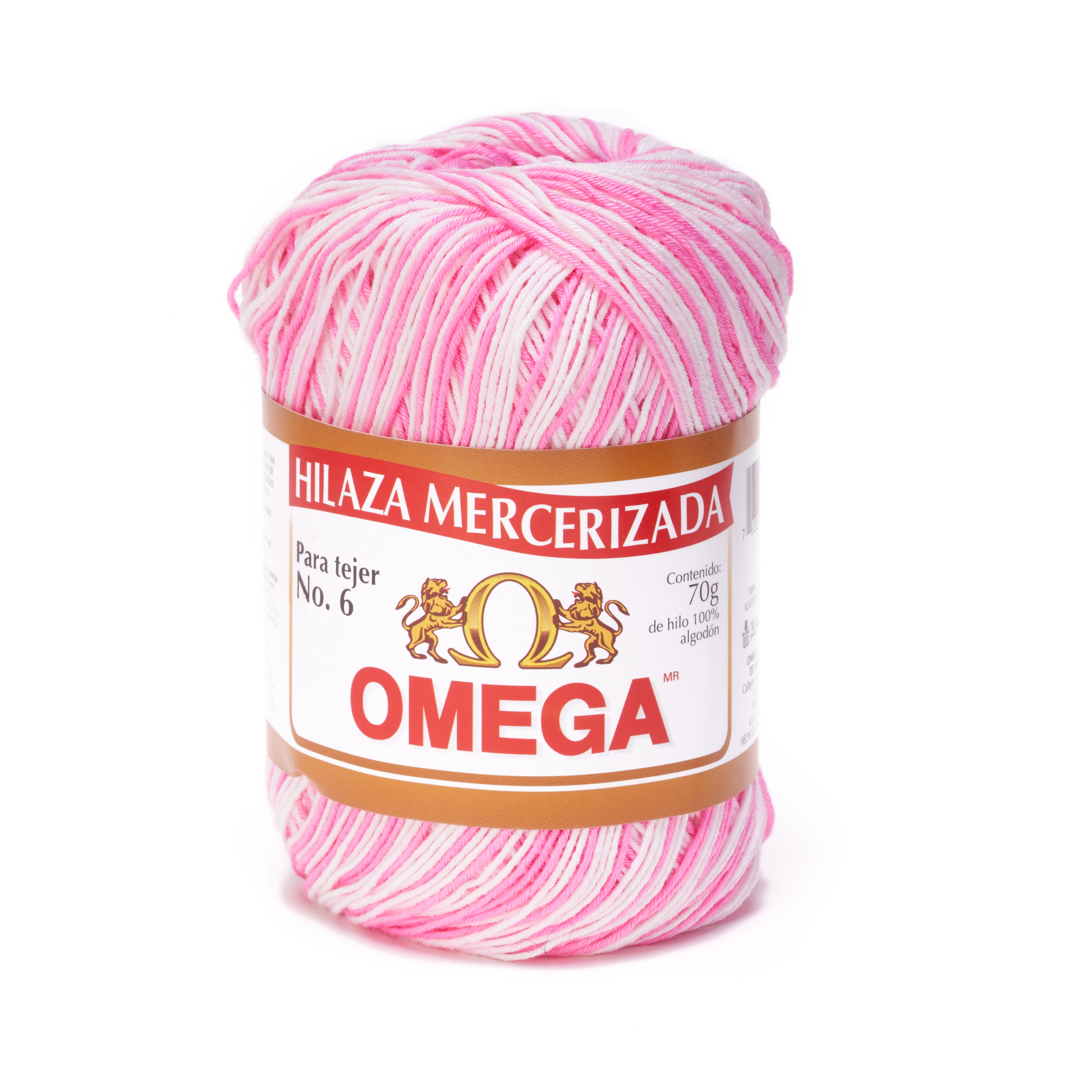 OMEGA NO.6 [70grs] by Omega - Soft Yarn 100% Mercerized Cotton Yarn - Color 36 Pink Hues 785 ...