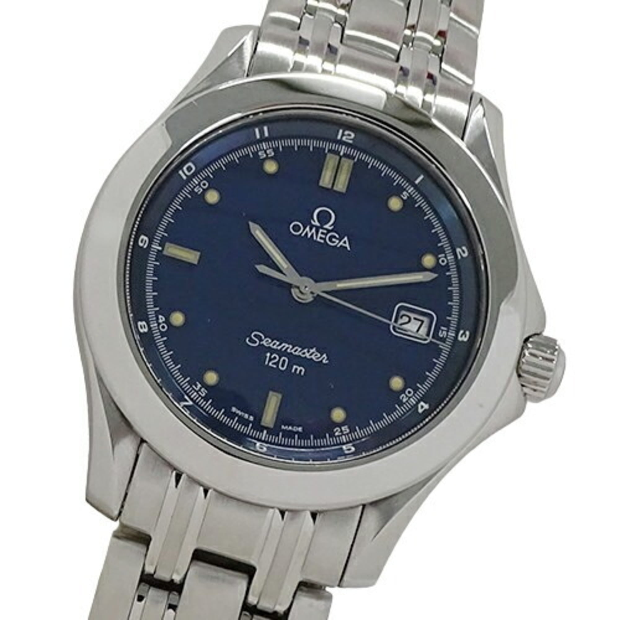 Pre-Owned OMEGA Seamaster 2511.80 Watch Men's 120m Date Quartz ...
