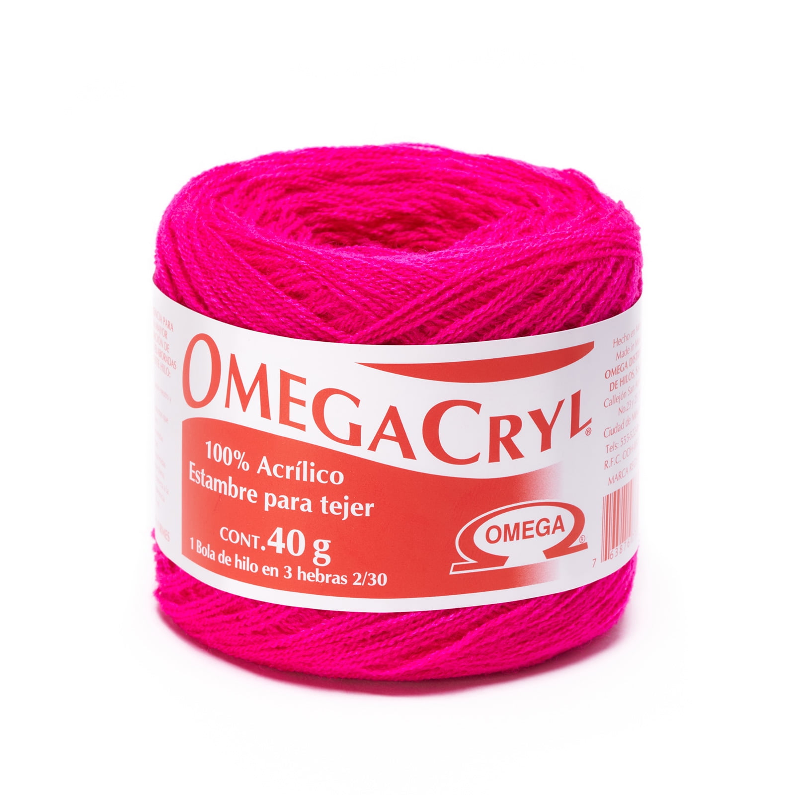 OMEGACRYL [40grs] by Omega - 3 - Thread Yarn ideal for embroidery ...