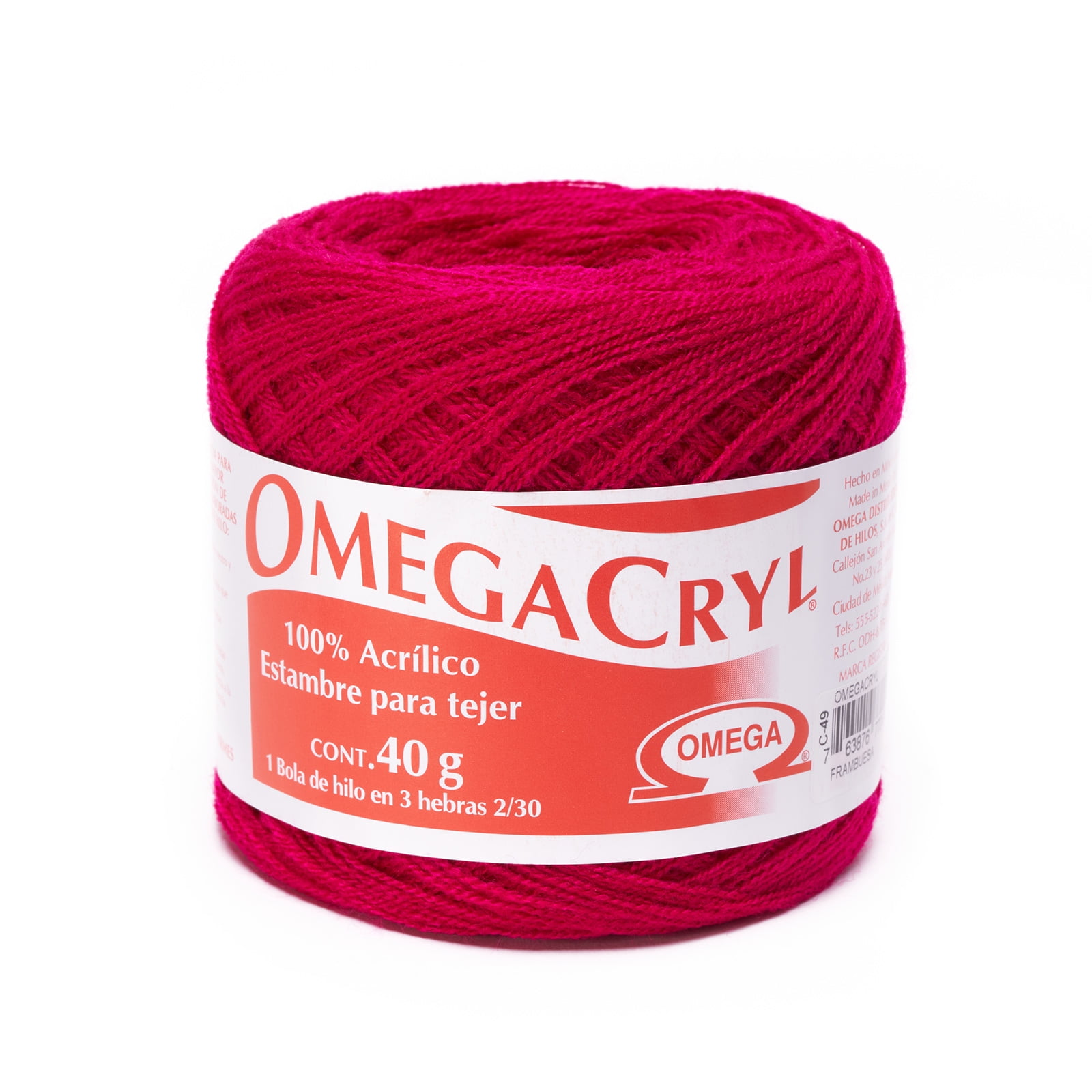 OMEGACRYL [40grs] by Omega - 3 - Thread Yarn ideal for embroidery ...