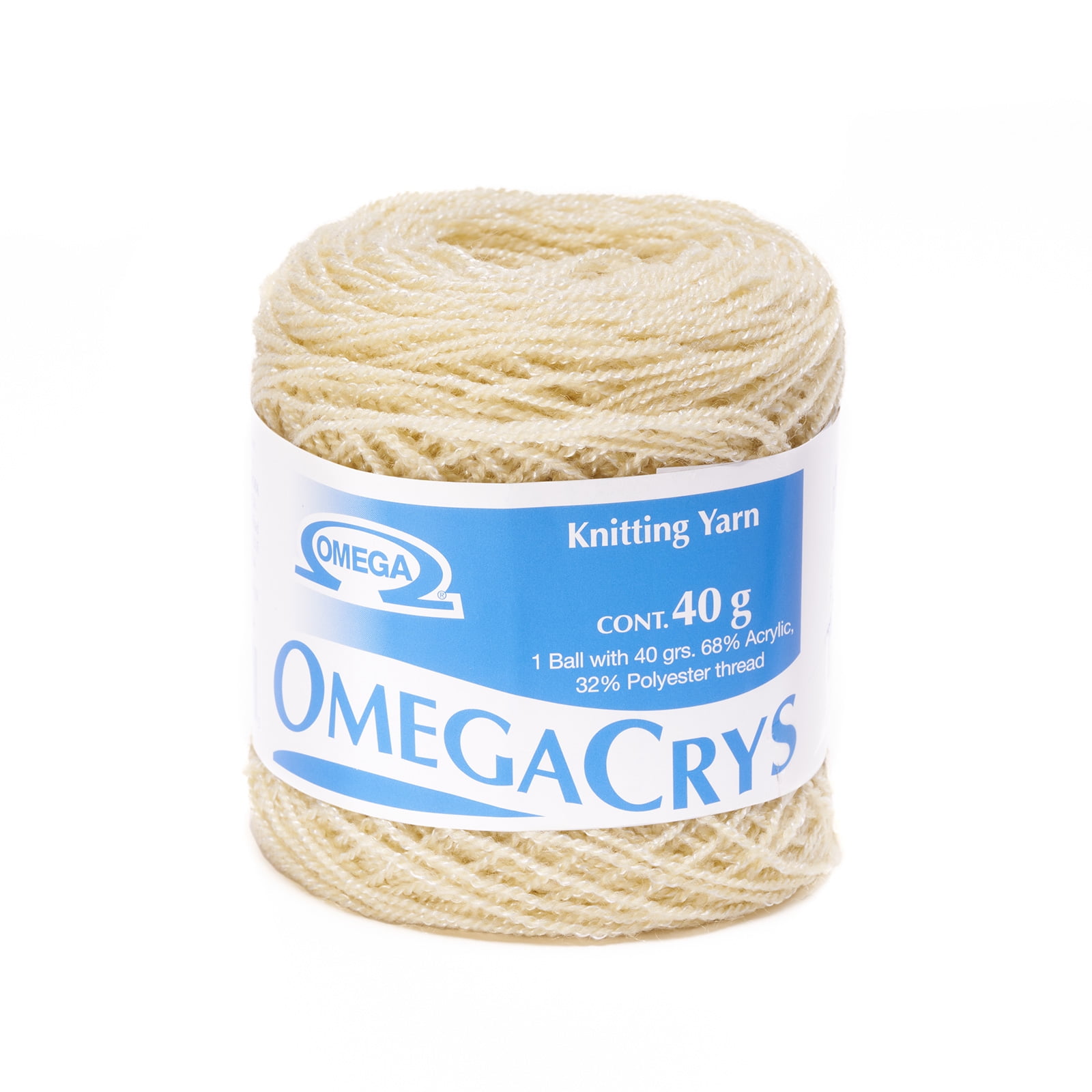 OMEGACRYS [40grs] - 1 of 2 - Fine Crystal Yarn by Omega great for all ...