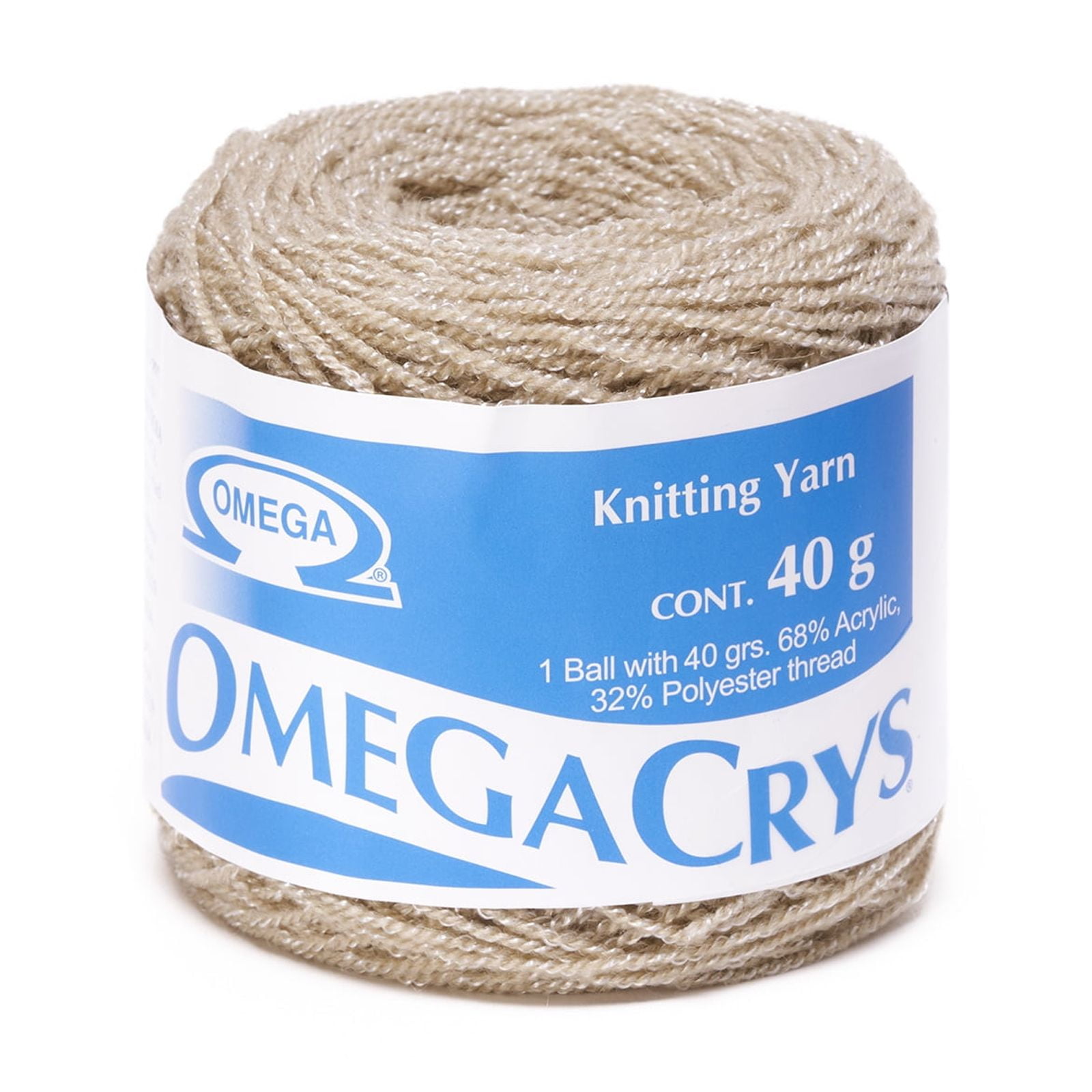 OMEGACRYS [40grs] - 1 of 2 - Fine Crystal Yarn by Omega great for all ...