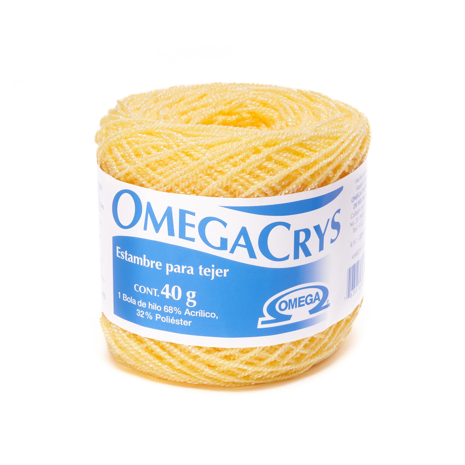 OMEGACRYS [40grs] - 1 of 2 - Fine Crystal Yarn by Omega great for all ...