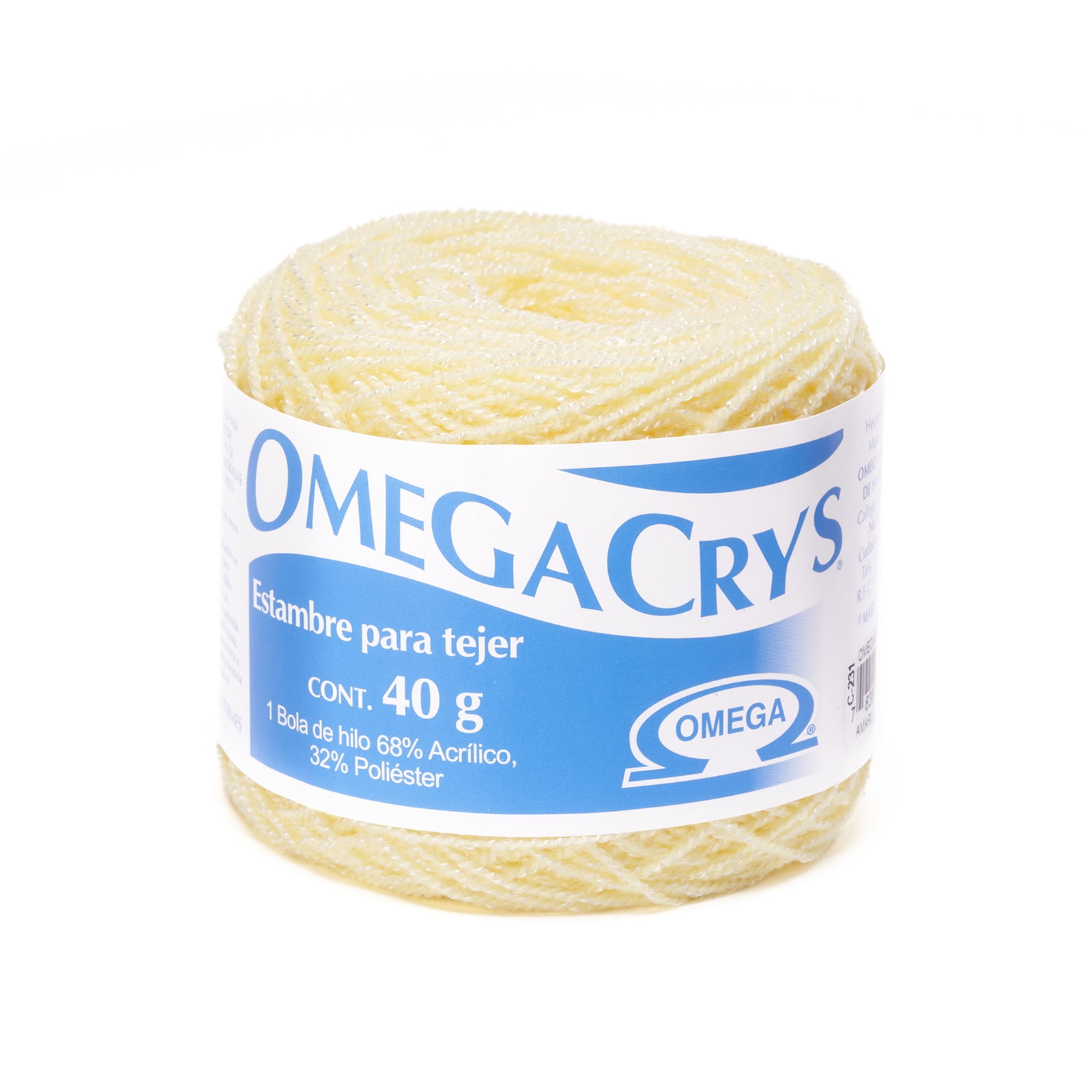 OMEGACRYS [40grs] - 1 of 2 - Fine Crystal Yarn by Omega great for all ...