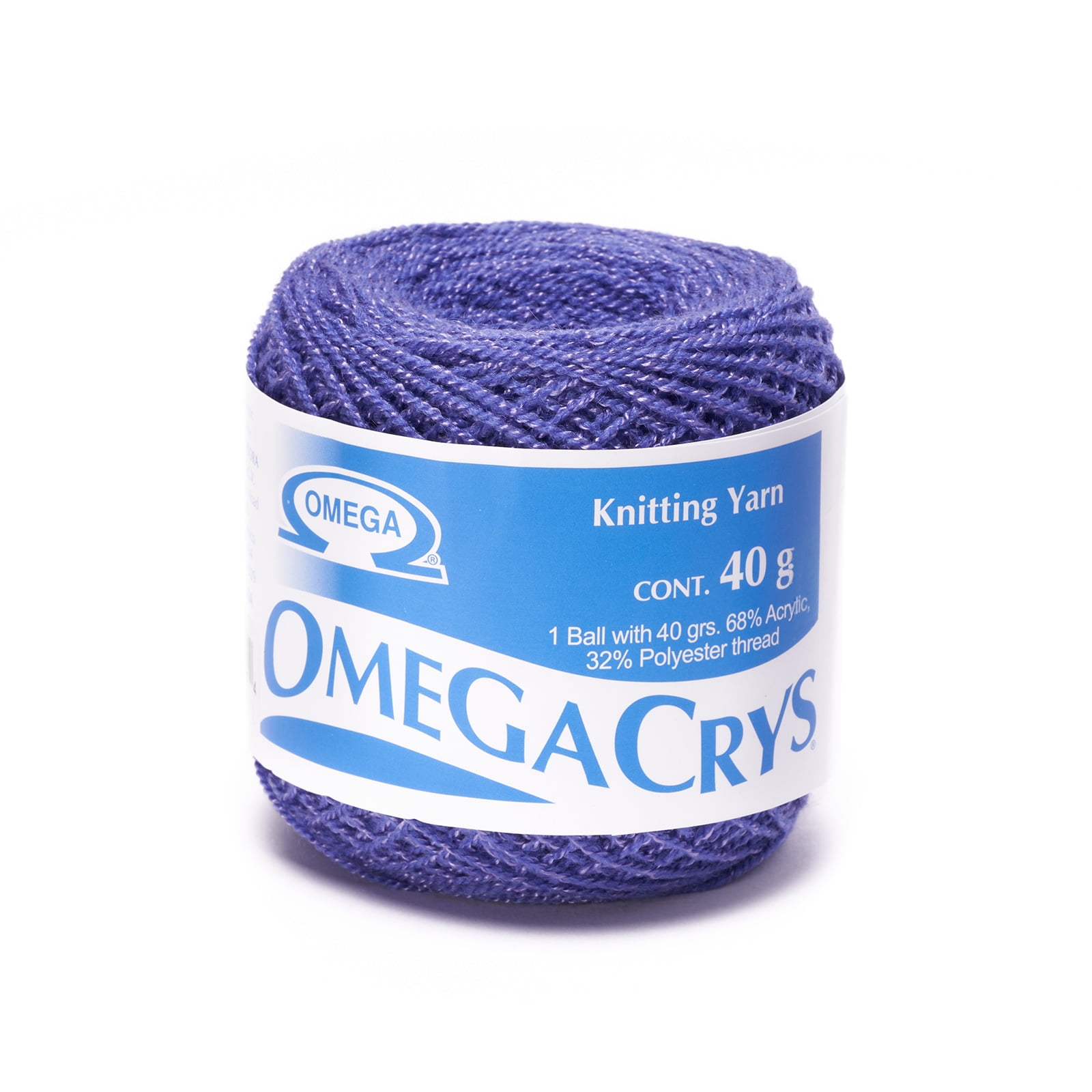 OMEGACRYS [40grs] - 1 of 2 - Fine Crystal Yarn by Omega great for all ...